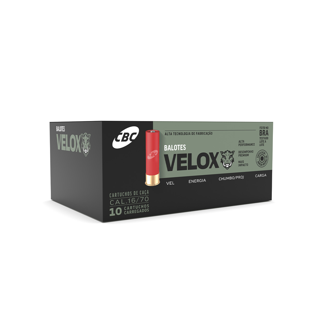 16/70 KNOCK DOWN – balote – CBC, Líder Mundial em Munições